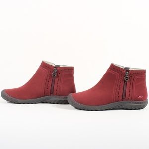 JBU | Shoes | Womens Jbu Juno Casual Ankle Booties Boots Red New | Poshmark